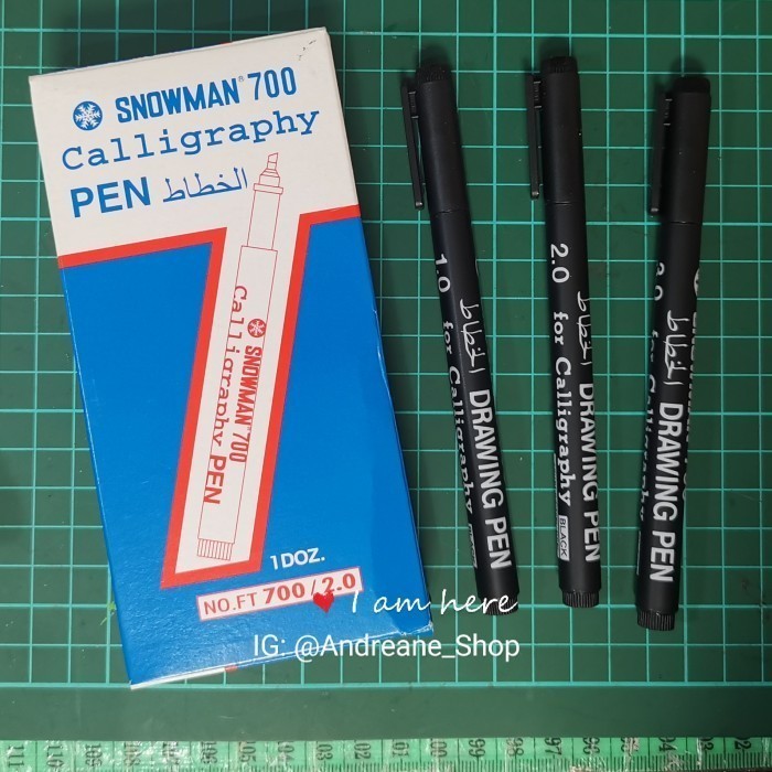 Jual Snowman 700 Calligraphy PEN / KALIGRAFI / DRAWING PEN | Shopee ...