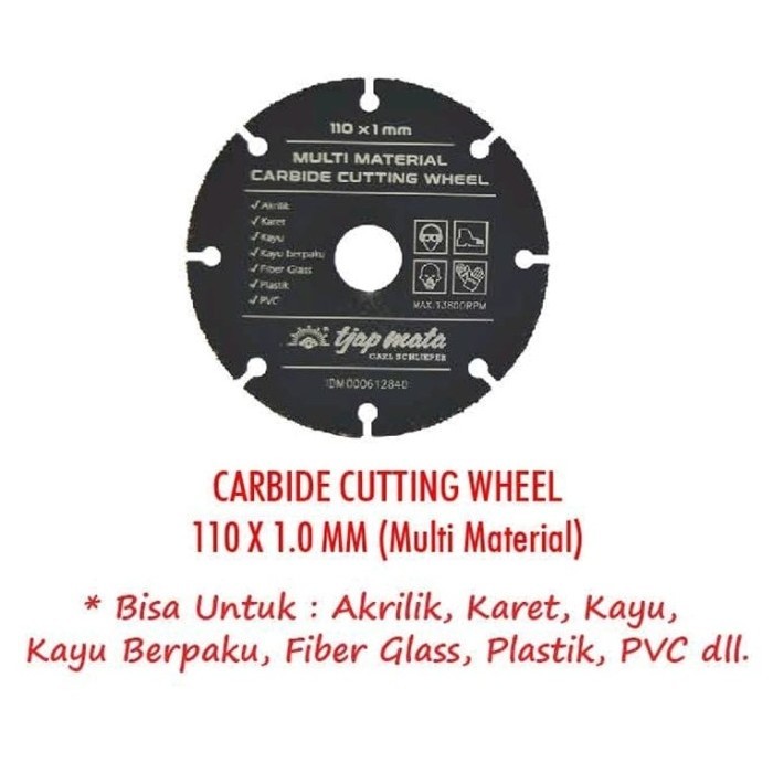 Jual Mata Gerinda Multifungsi 4" Carbide Cutting Multi Wheel CAP MATA ...