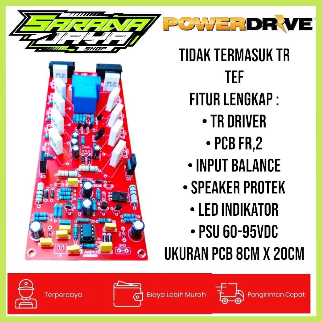 Jual Kit Driver Amplifier SOCL 506 Mono 2U Plus Spaker Protector ...