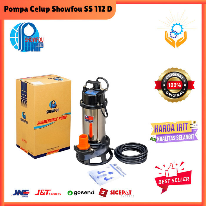 Jual Pompa Celup Limbah Air Kotor Showfou SS 112 D Submersible Pump SS ...