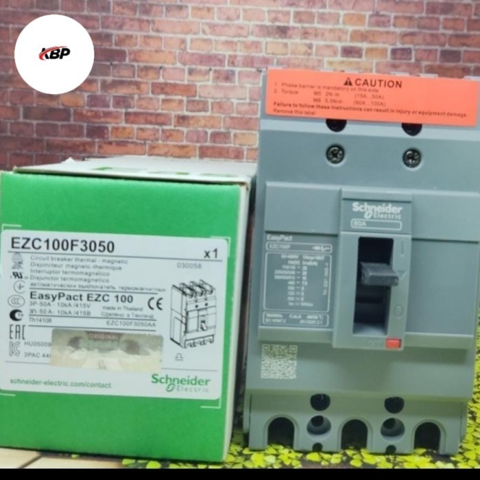 Jual mccb Schneider breaker ezc100f 50a ezc100f3050 3phase 3p 50 a tele | Shopee Indonesia
