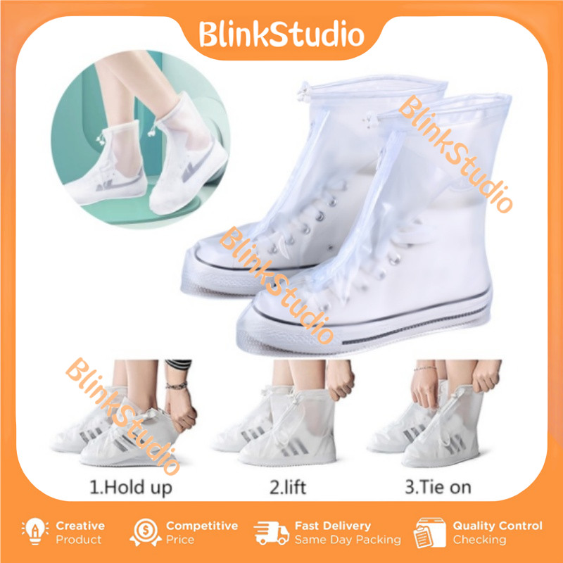 Jual BlinkStudio Cover Sepatu Pelindung Sepatu Pvc Anti Air Transparan ...