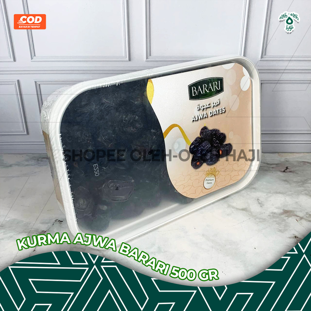 Jual KURMA AJWA AL MADINAH DATES BARARI 500gr TUPPERWARE ORIGINAL ...