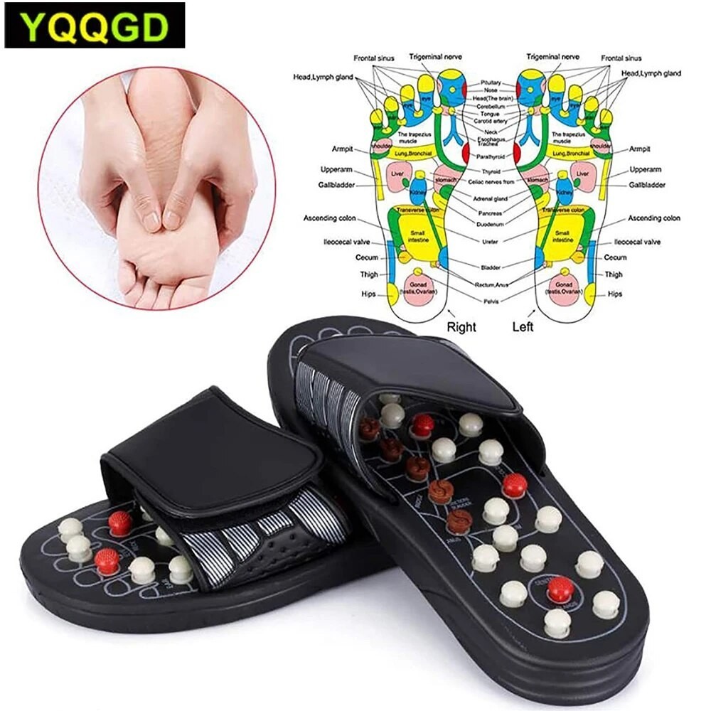 Jual PREORDER Foot Acupressure Massager Slippers,Feet Care Reflexology ...