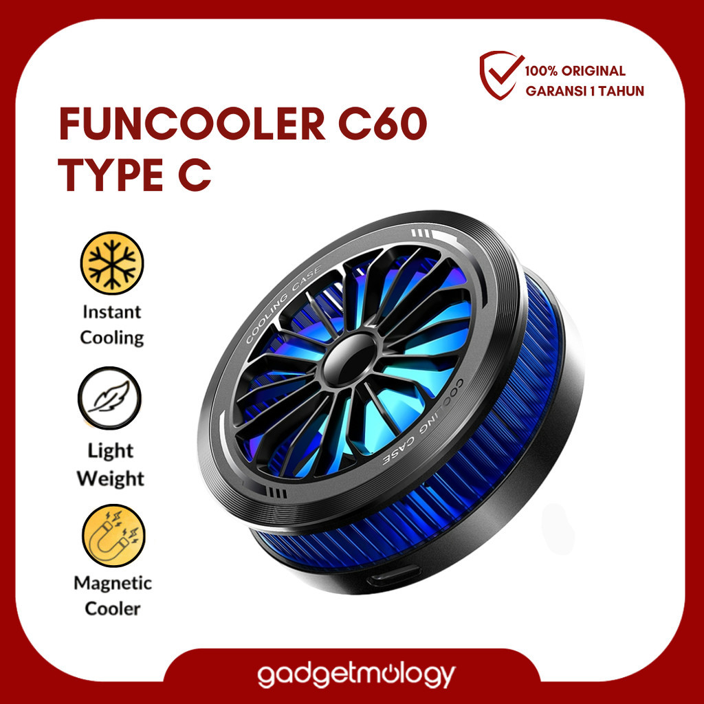 Jual Funcooler C60 Magnetic Phone Cooler Pendingin HP Type C - Fan ...