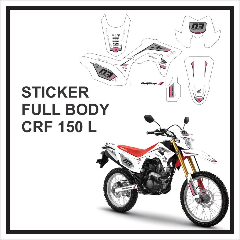 Jual Stiker Decal CRF 150 L Full Body Sticker Honda CRF 150L FullBodi ...
