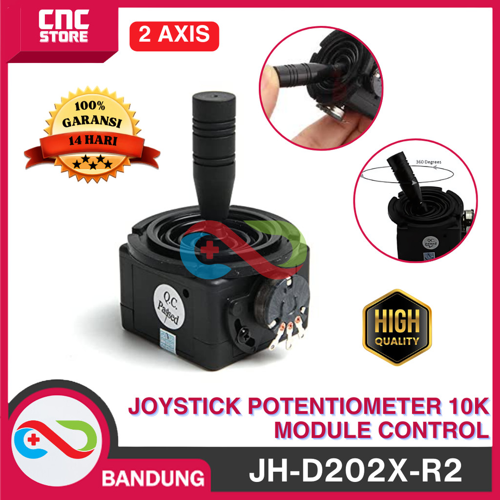 Jual JH-D202X-R2 R4 2-AXIS JOYSTICK POTENTIOMETER 10K MODULE CONTROL STICK PTZ - 10K | Shopee ...