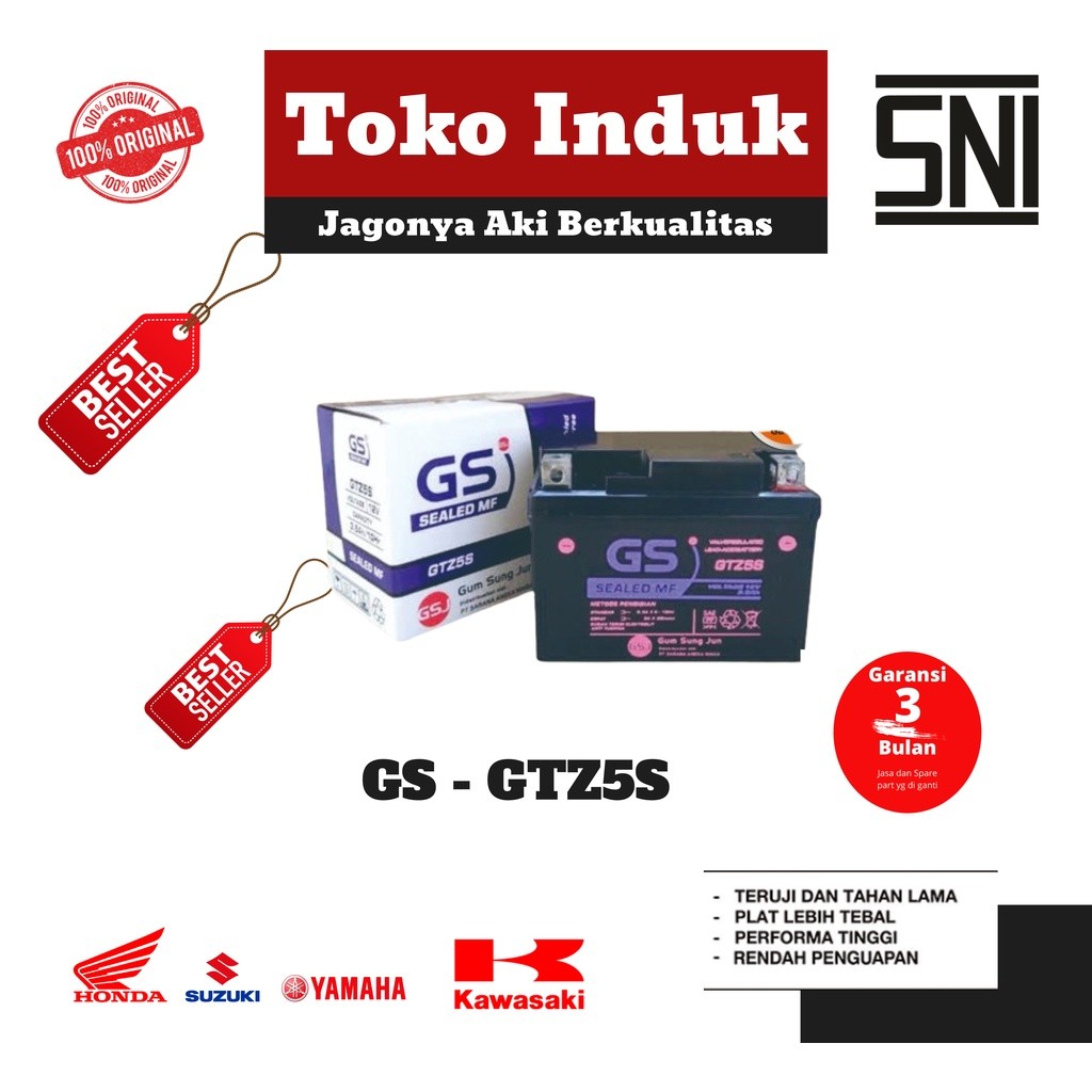 Jual Aki Motor Honda Kering Beat Vario Supra Revo Mega Pro - Bergaransi | Shopee Indonesia