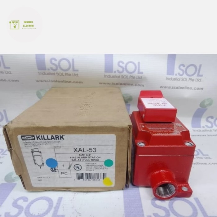Jual KILLARK XAL-53 EXPLOSION PROOF PULL STATION PULL RING / XAL-53 ...