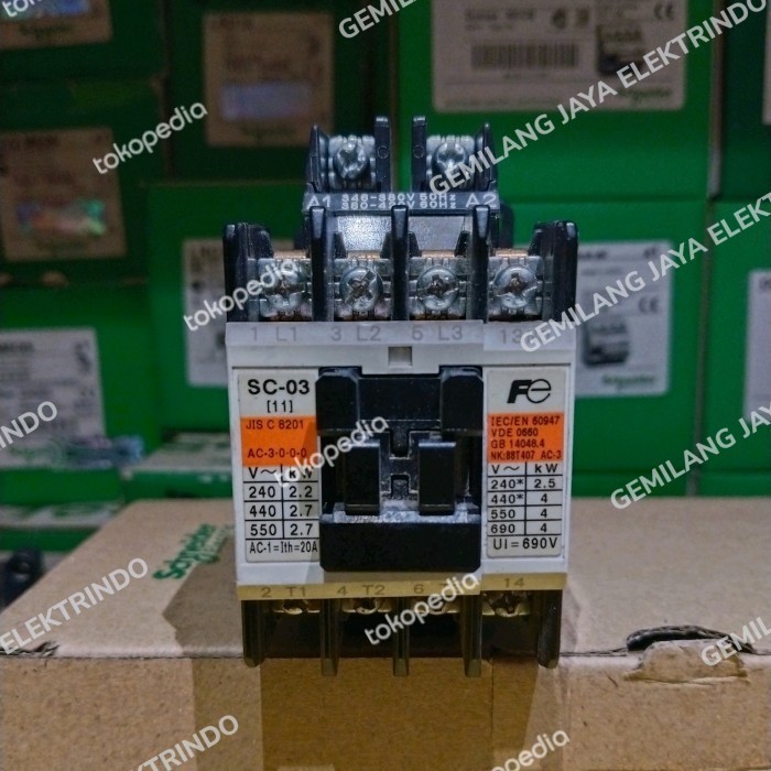 Jual KONTAKTOR FUJI SC-03 COIL 380V / MAGNETIC CONTACTOR FUJI SC 03 380V | Shopee Indonesia