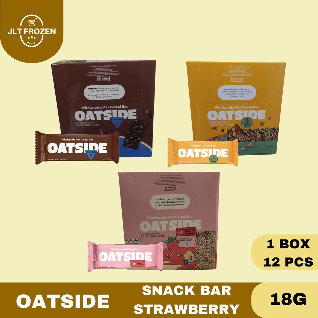 Jual Oatside Snack Bars BOX / Cereal Snack Bar Rasa Peanut Butter ...