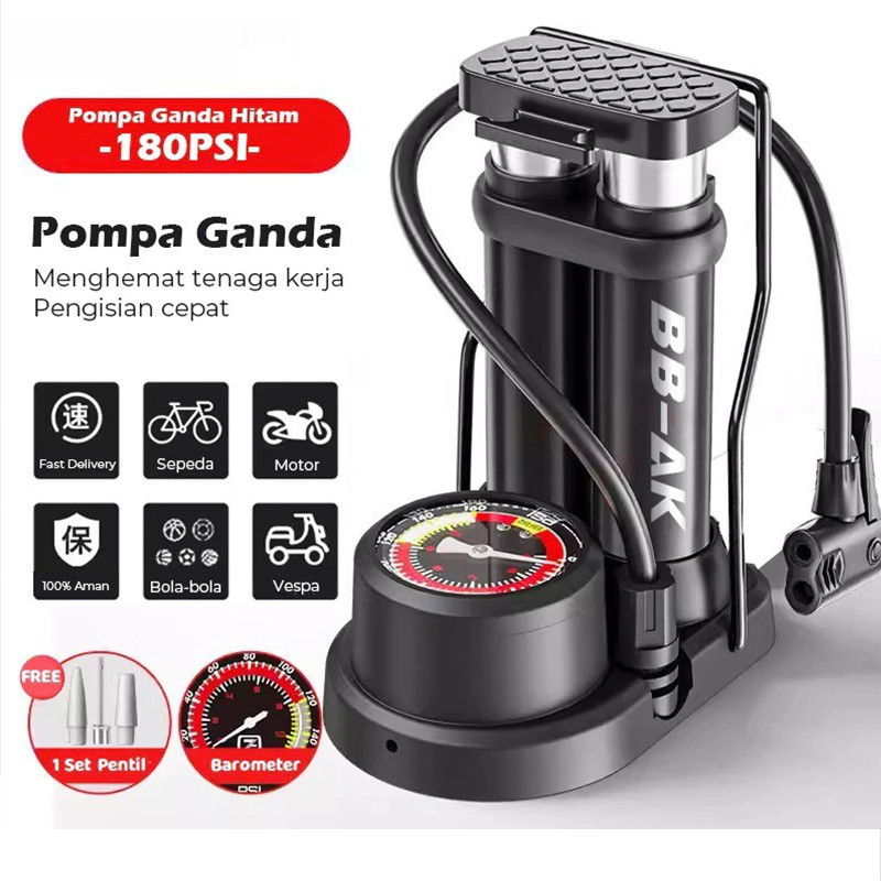 Jual 【COD】Pompa Angin mini portable foot pump manual emergency motor ...