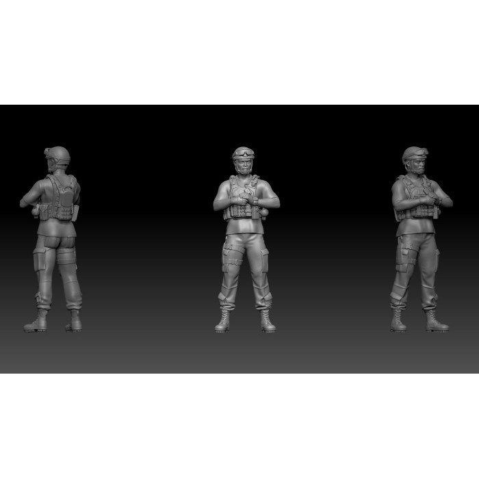 Jual Figure Resin Military Stand 2 Skala 64 Miniatur Pajangan Diorama ...