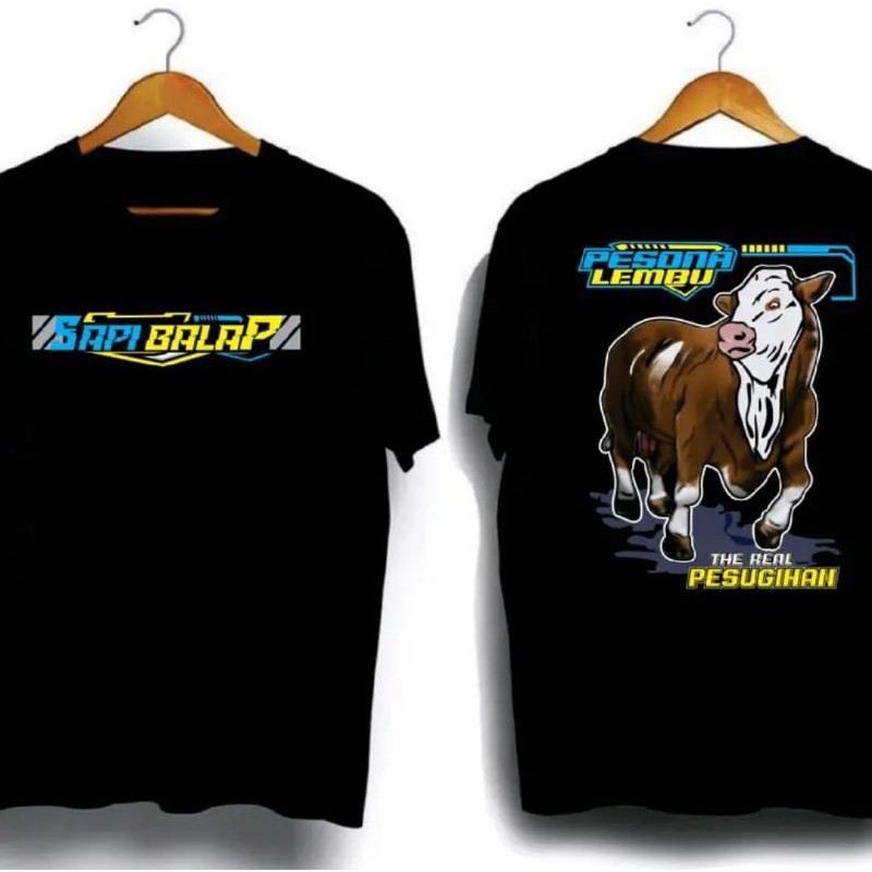 Jual KAOS SAPI BALAP PESONA LEMBU THE REAL PESUGIHAN | Shopee Indonesia