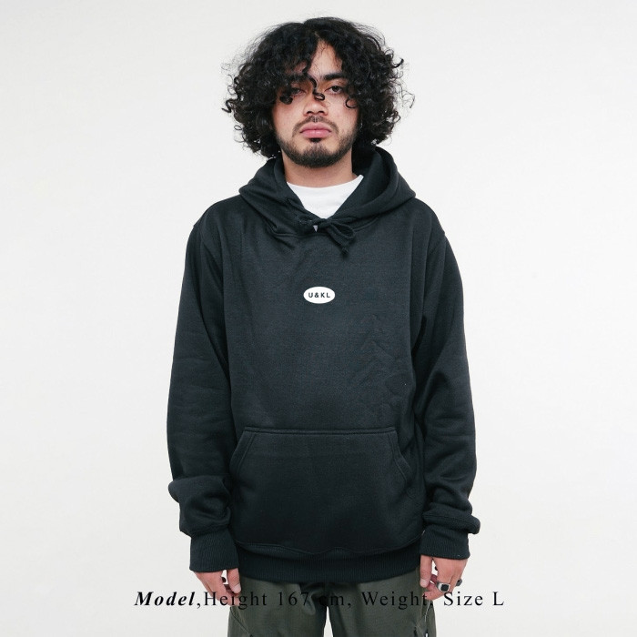 Jual UNKL347 Jacket Hoodie Black Model Simpel Bahan Fleece MEER ...