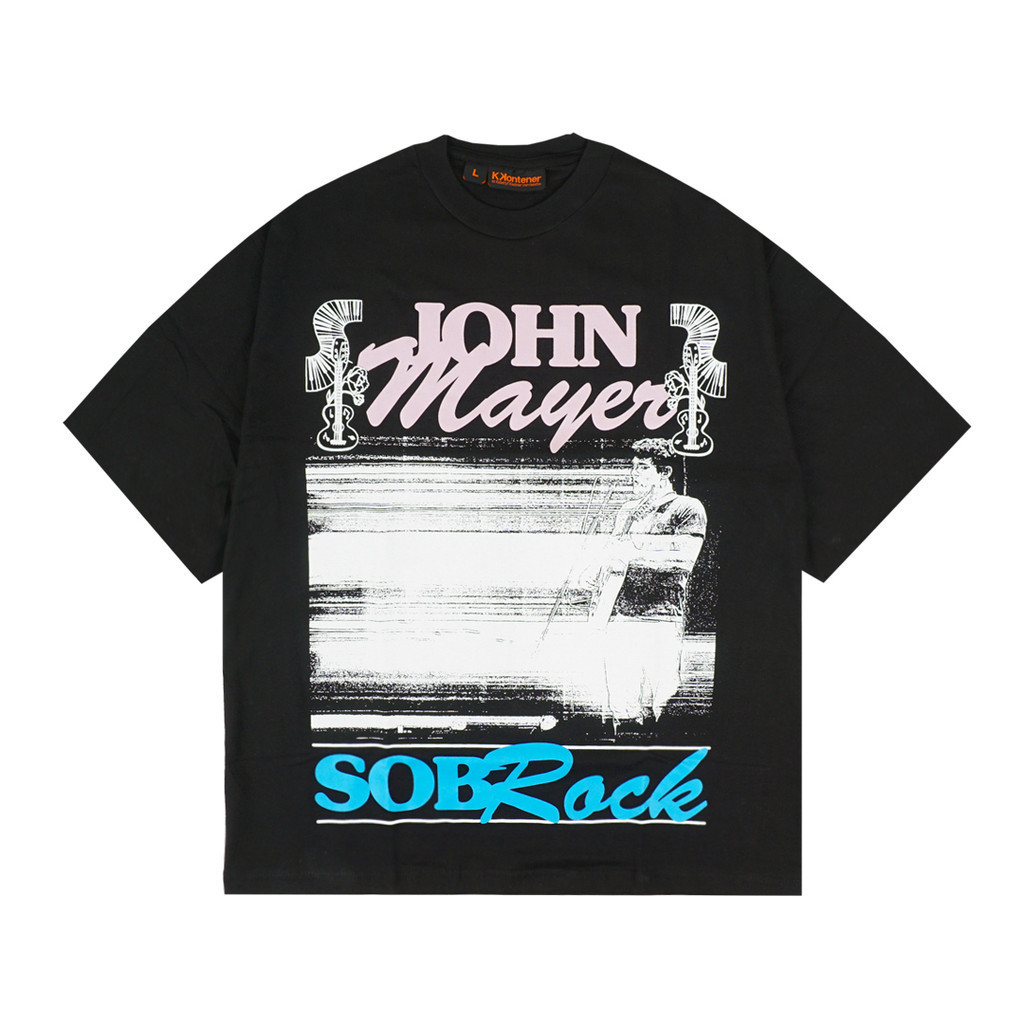 Jual KKONTENER JOHN MAYER RELAXED FIT TSHIRT BLACK | Shopee Indonesia