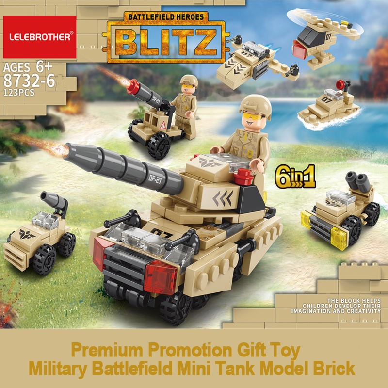 Jual LELE BROTHER Mainan Balok Susun Tank Militer 6 in 1 LEGO 123 ...