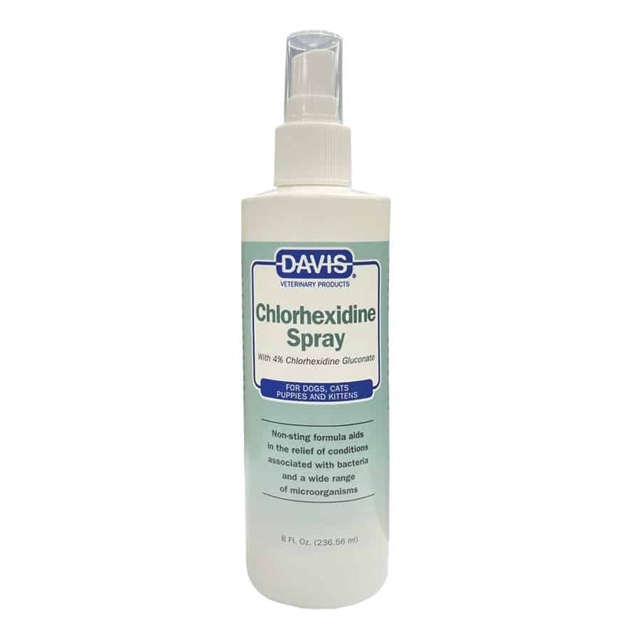 Jual DAVIS Chlorhexidine Spray 8 OZ Obat Jamur Hot Spot Ring Worm ...