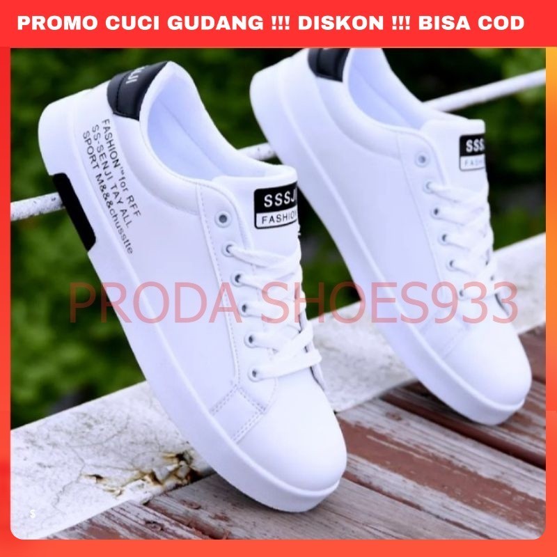 Jual [!!GASCOD!!] Sepatu putih pria keren ss.senji size 39-43 ...