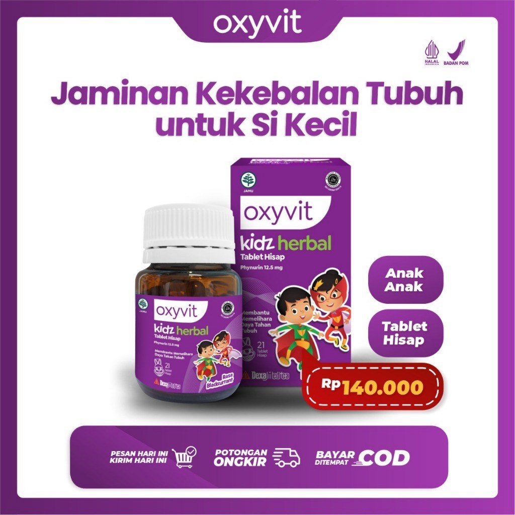 Jual Oxyvit Herbal Tablet Hisap Original - Jaminan Kekebalan Tubuh ...