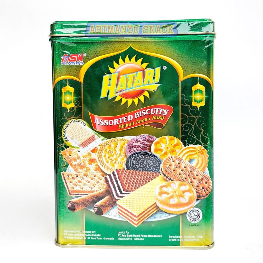 Jual hatari assorted biscuit 700 gr - biskuit hatari aneka rasa kemasan ...