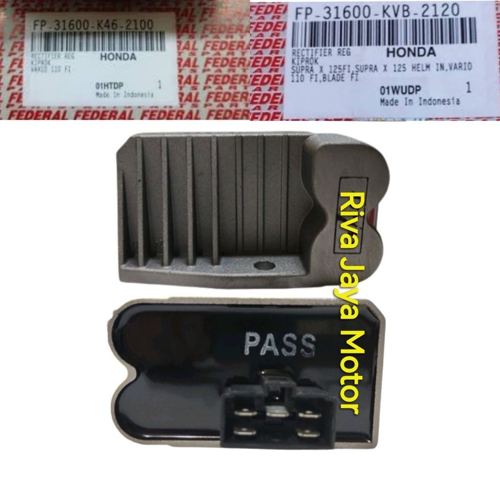 Jual Regulator Kiprok Honda Supra X 125 Helm In Fi Blade New Fi Vario ...