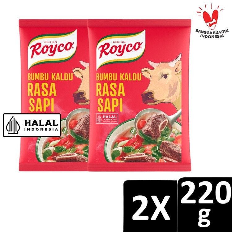 Jual Royco Bumbu Kaldu Penyedap Rasa Sapi 220 g x2 | Shopee Indonesia