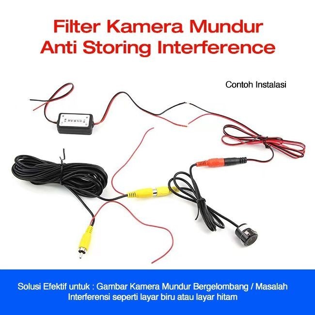 Jual ALAT ANTI STORING KAMERA MUNDUR MOBIL / CAR CAMERA NOISE FILTER ...