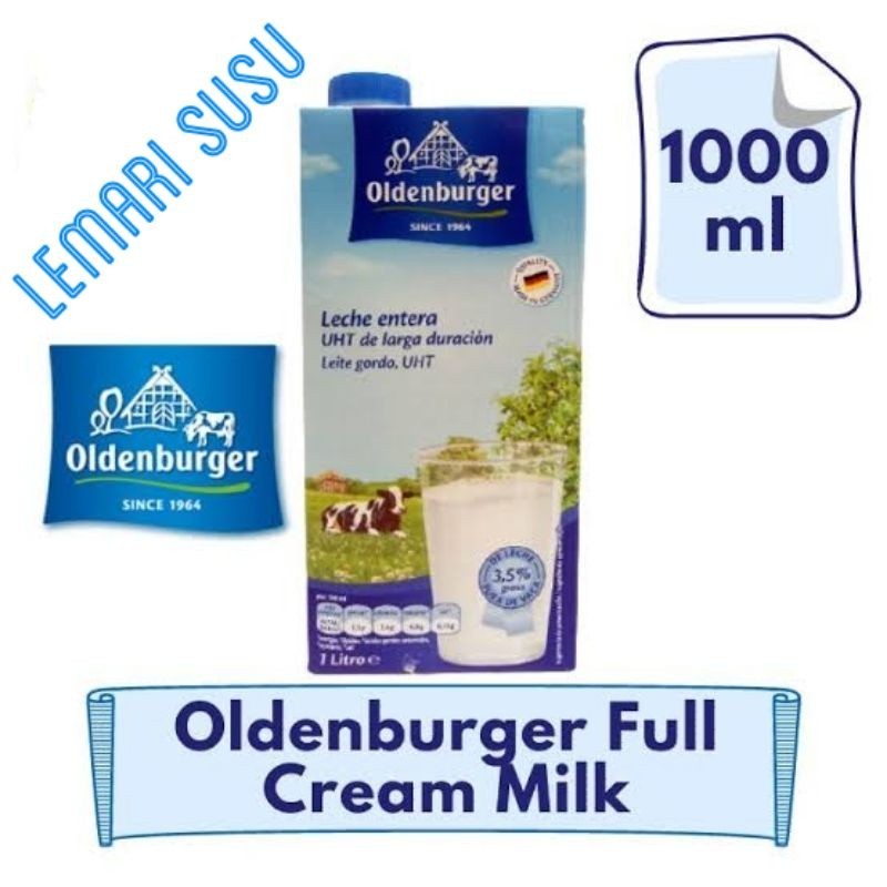 Jual Oldenburger full cream uht 1L/oldenburger uht full cream 1 liter ...