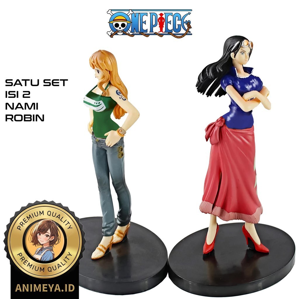 Jual Action Figure Statue One Piece Nico Robin Nami Satu Set DXF Studio ...