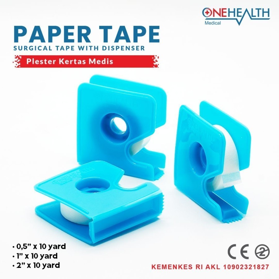 Jual Onehealth Surgical Tape Dispenser Plaster Luka Ukuran 0.5/1/2 Inch ...