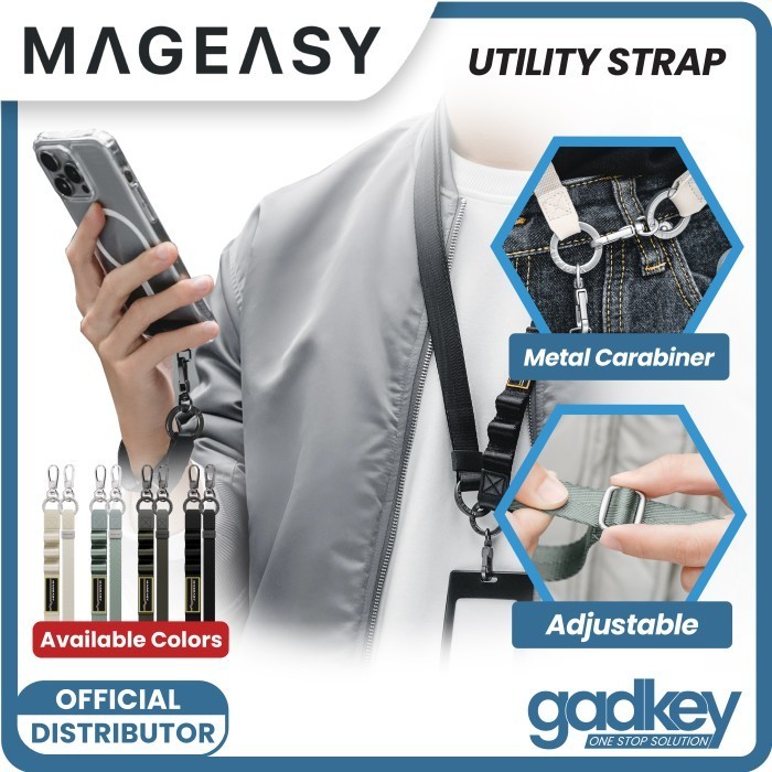Jual MagEasy 2 in 1 Utility Strap 20mm Lanyard Gantungan Tali HP ...