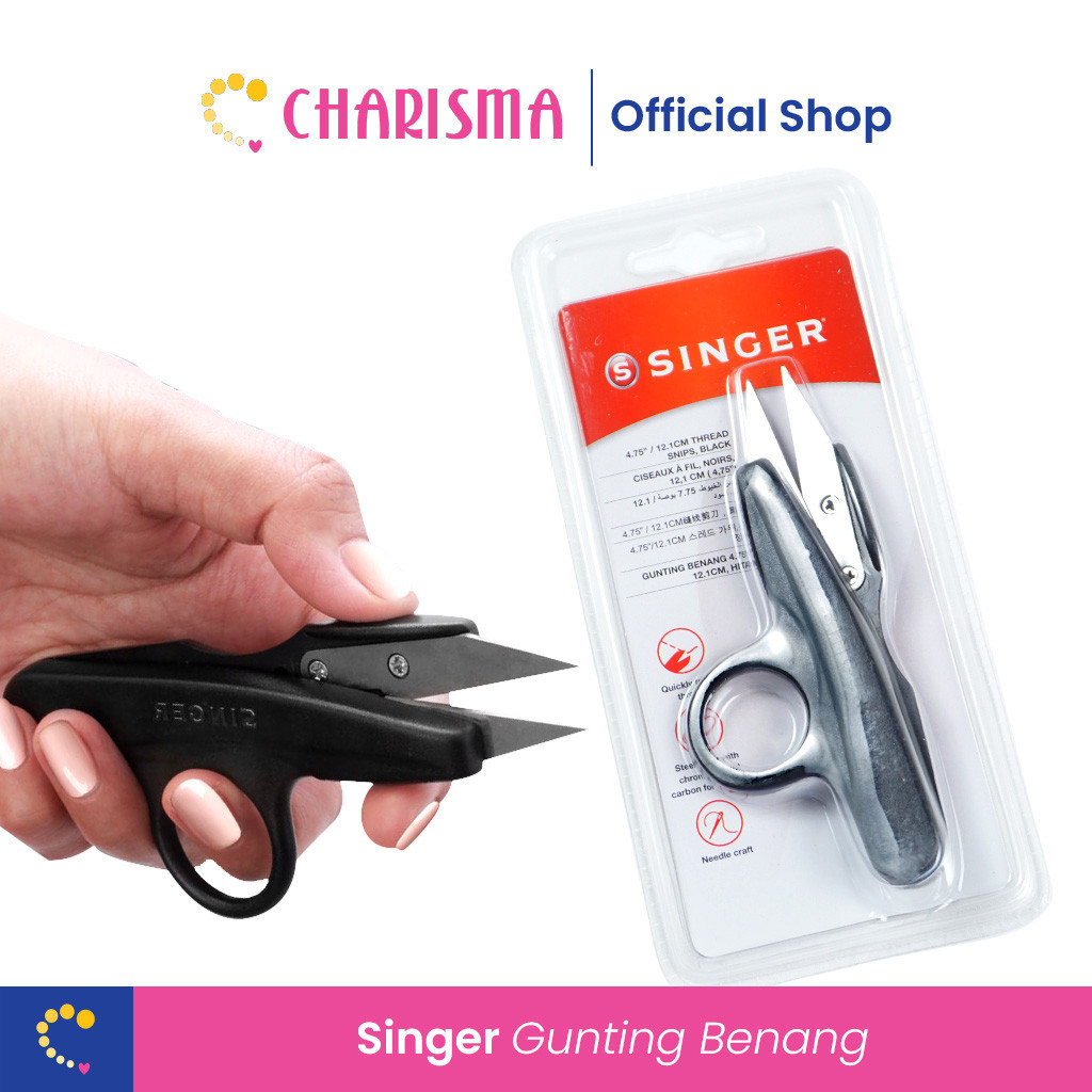Jual Charisma Gunting Benang Cekrik SINGER 4.75" (12,1 cm) | Shopee ...