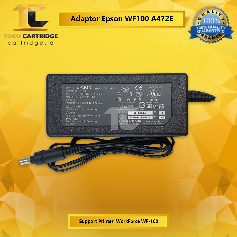 Jual Adaptor Power Supply EPSON WF100 WF-100 Epson WorkForce WF-100 ...