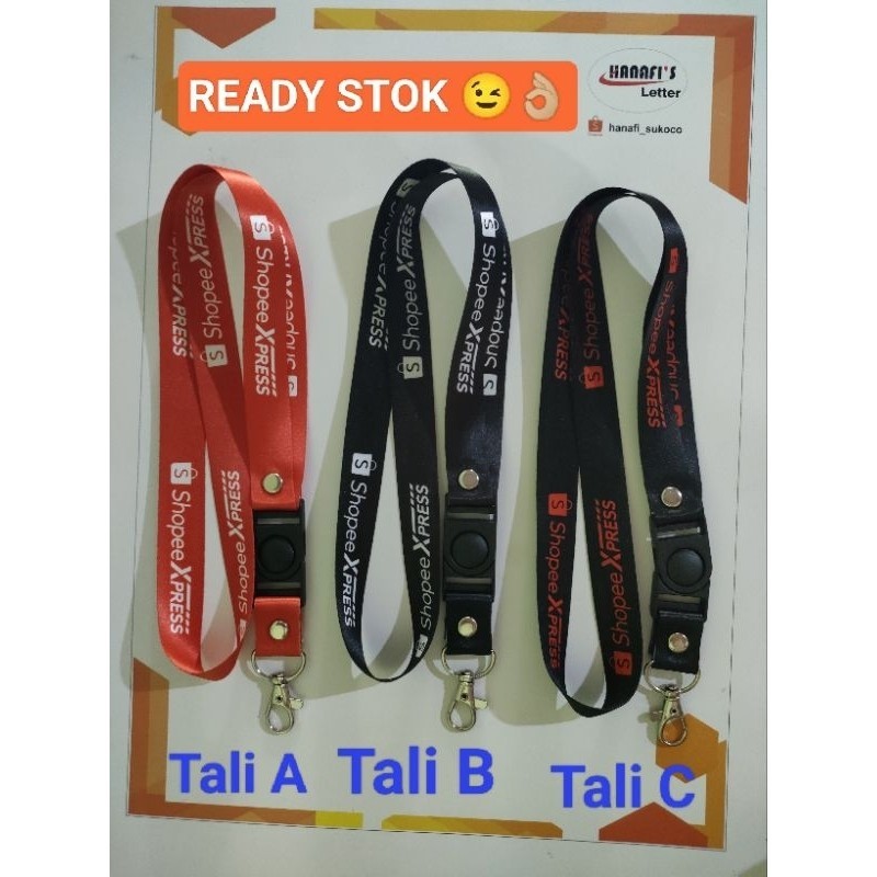 Jual SHOPEE EXPRESS Tali id card [READY STOK] Lanyard printing satuan ...