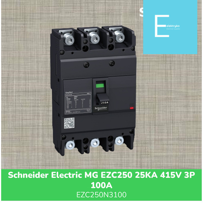 Jual Schneider Electric Easypact MCCB EZC250 25KA 415V 3P 100A ...