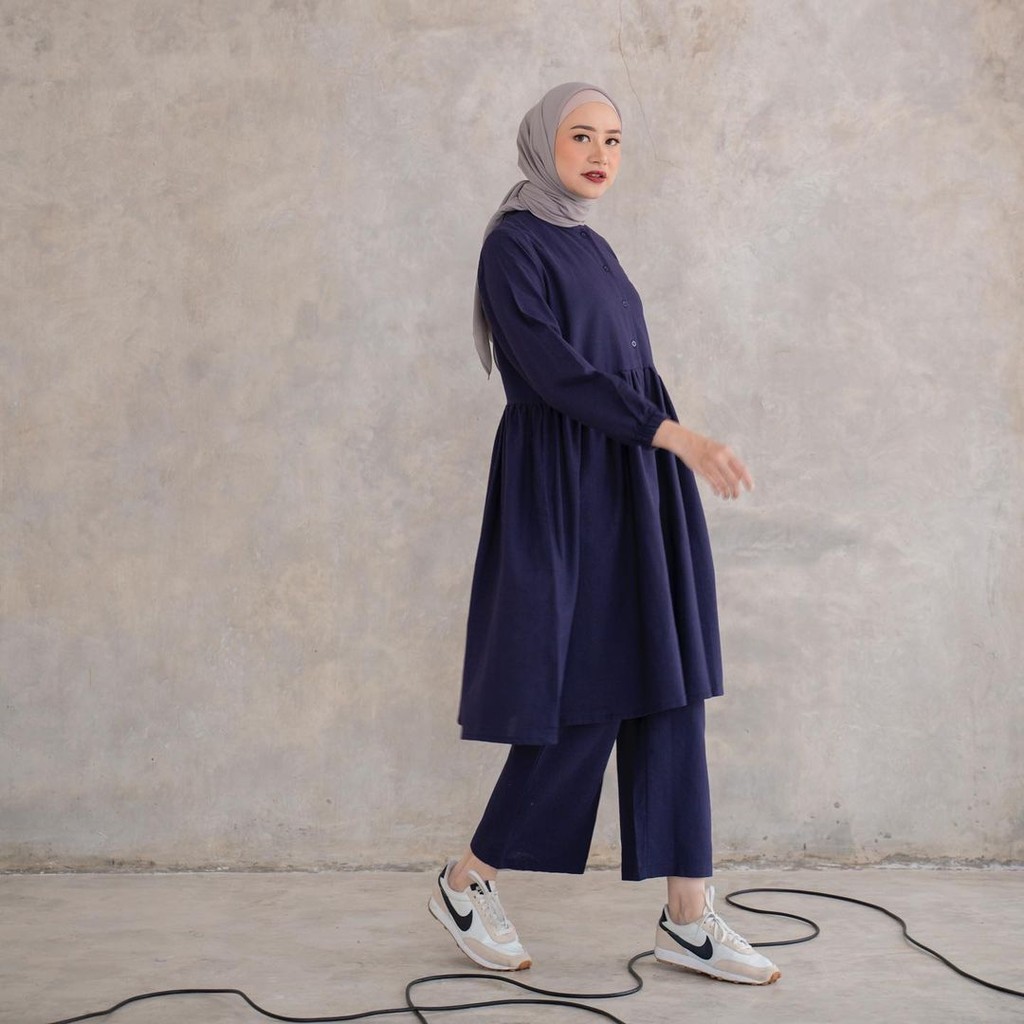 Jual MORI SET NAVY / SETELAN MUSLIM WANITA / SET MUSLIMAH | Shopee ...