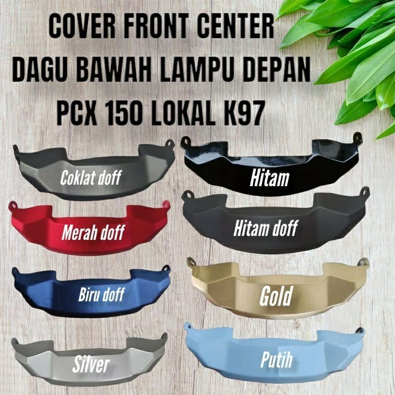 Jual Cover front center dagu bawah lampu depan PCX 150 K97 lokal hitam ...