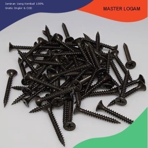 Jual Paket 50 Pcs Mur Baut Skrup Baja Gypsum 1 Inchi Atau 2,5Cm Dan 11/ ...