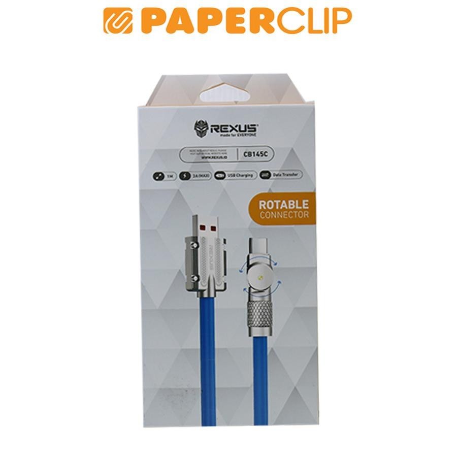 Jual KABEL DATA / CABLE REXUS ROTABLE CONNECTOR CB-145C TYPE-C 1M ...