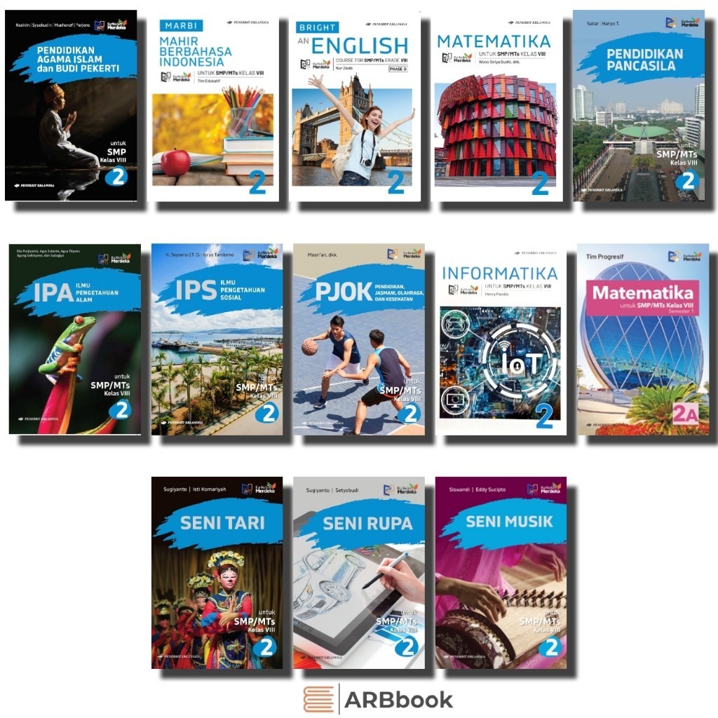 Jual BUKU PAKET ERLANGGA SMP KELAS 8 / VIII KURIKULUM MERDEKA | Shopee Indonesia