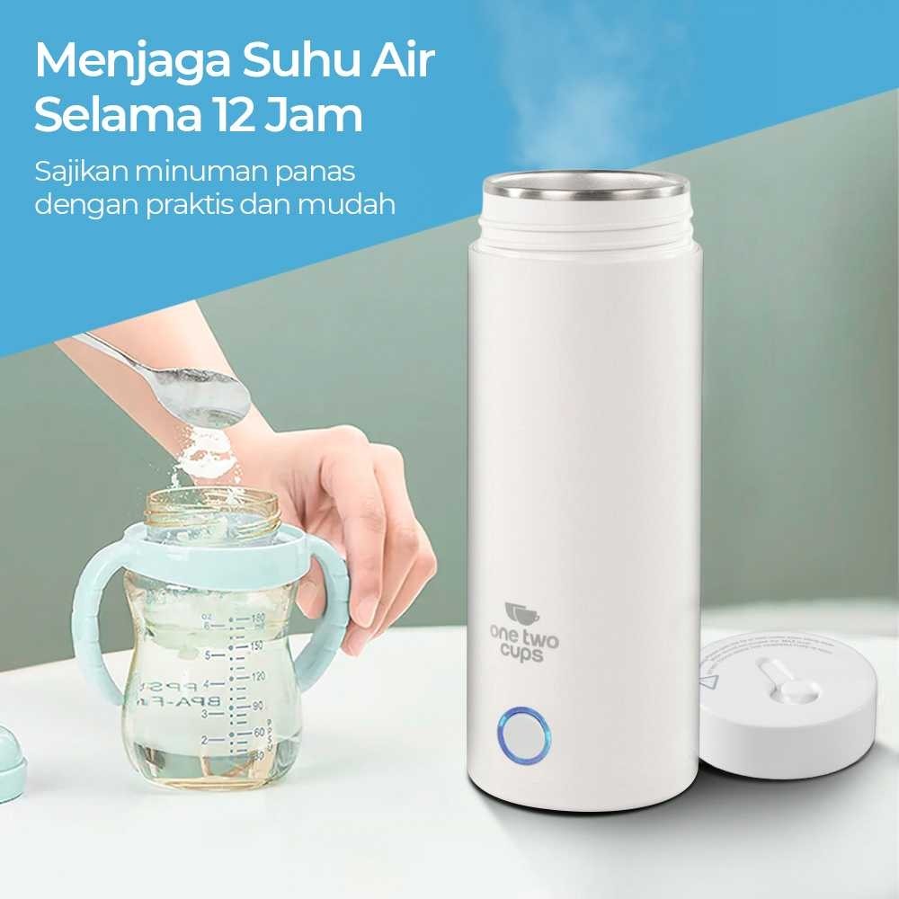 Jual Botol Pemanas Air Portable Termos Air Panas Elektrik Thermal 400ml ...