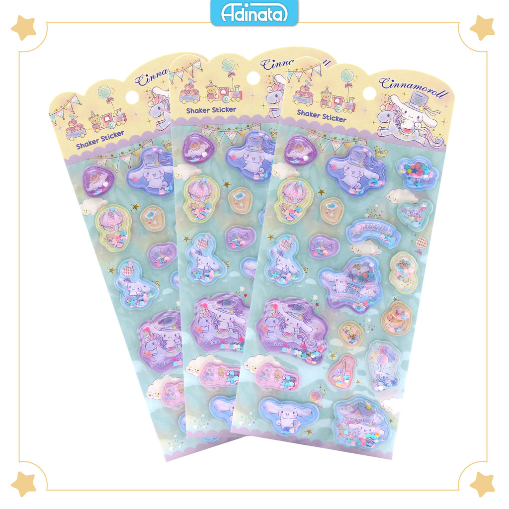 Jual Cinnamoroll Water Shaker Stickers 2517-6111 - Adinata / Sticker ...