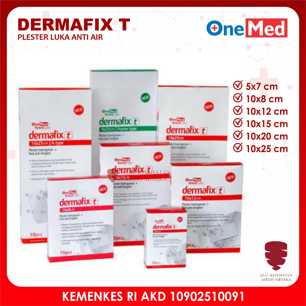 Jual Dermafix T Onemed Alat Pertolongan Plaster Transparan Peralatan ...
