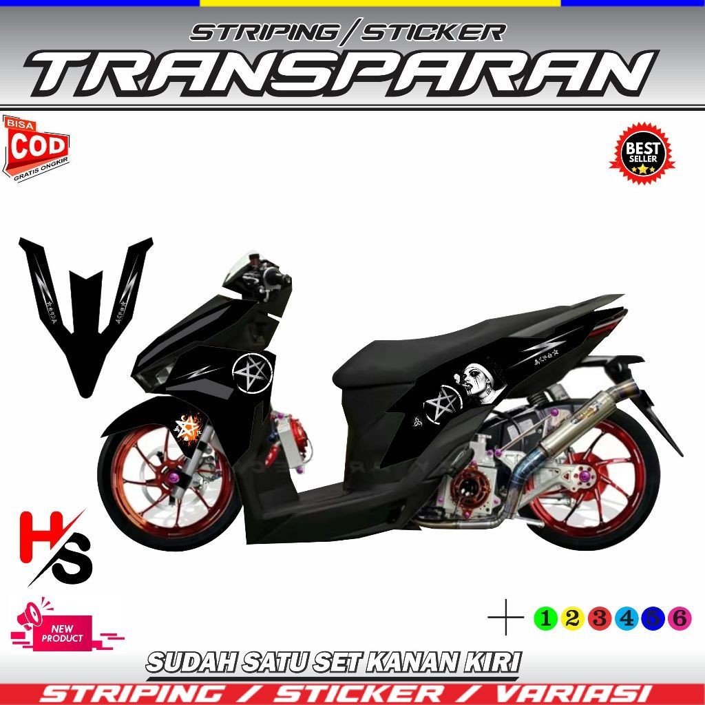 Jual STICKER STRIPING TRANSPARAN MOTOR HONDA VARIO LED NEW GEN 2 2024/2025 MOTIF VARIASI TERBARU ...