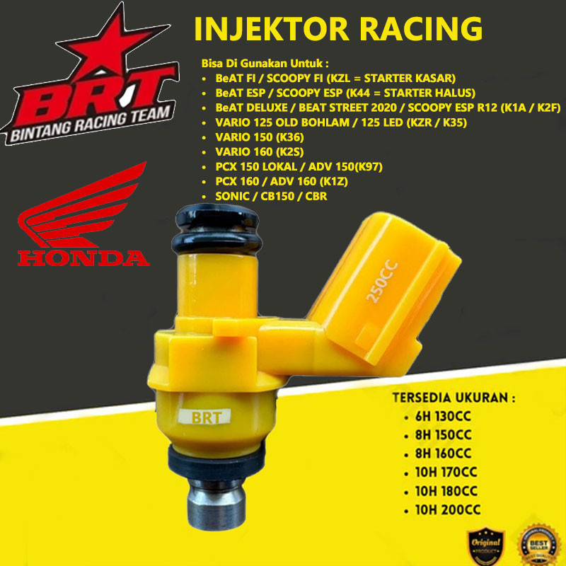 Jual INJECTOR INJEKTOR CPO BRT RACING PCX BEAT VARIO 110 125 150 160 ...