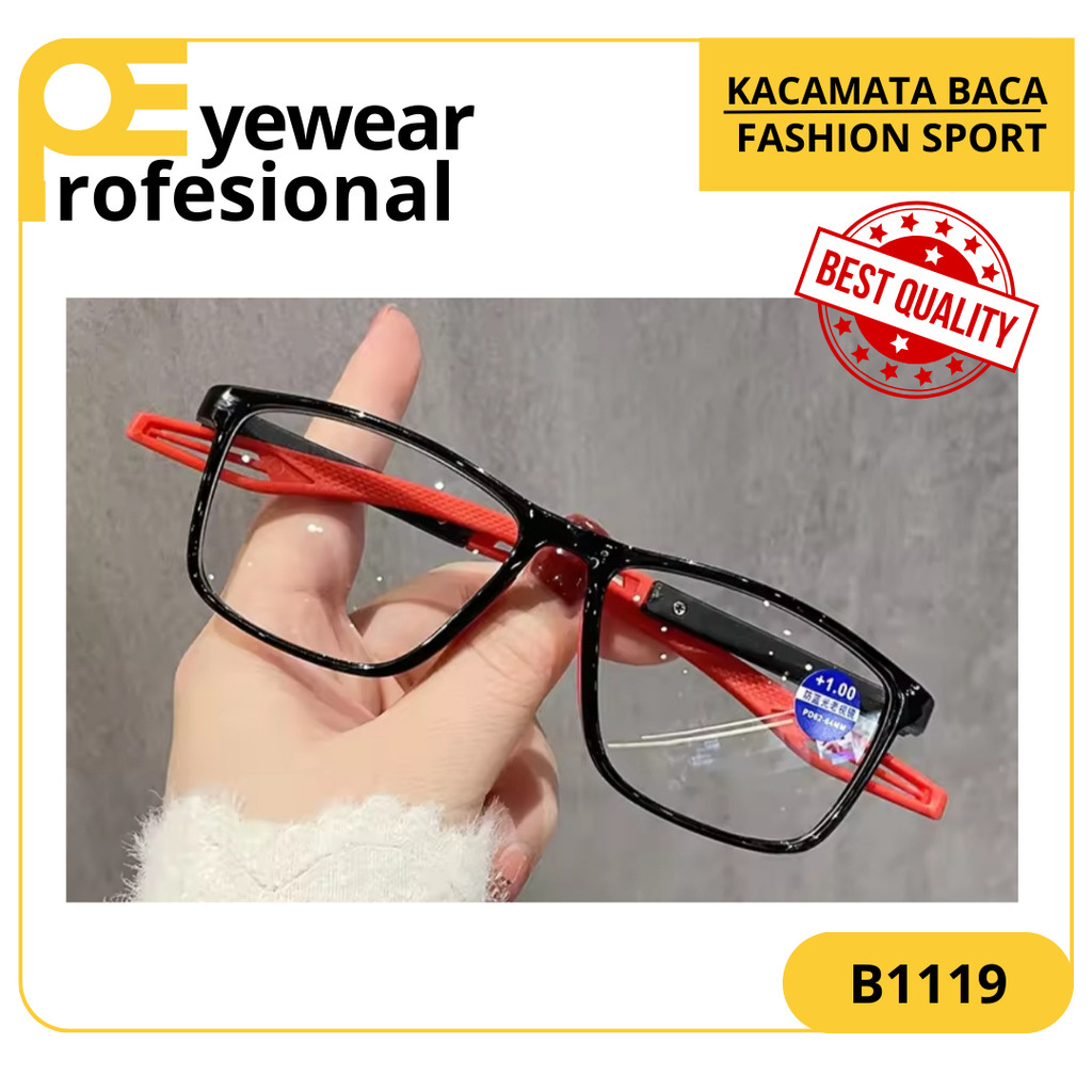 Jual Kacamata Baca / Plus Sport untuk membantu membaca dengan nyaman [B1119] | Shopee Indonesia