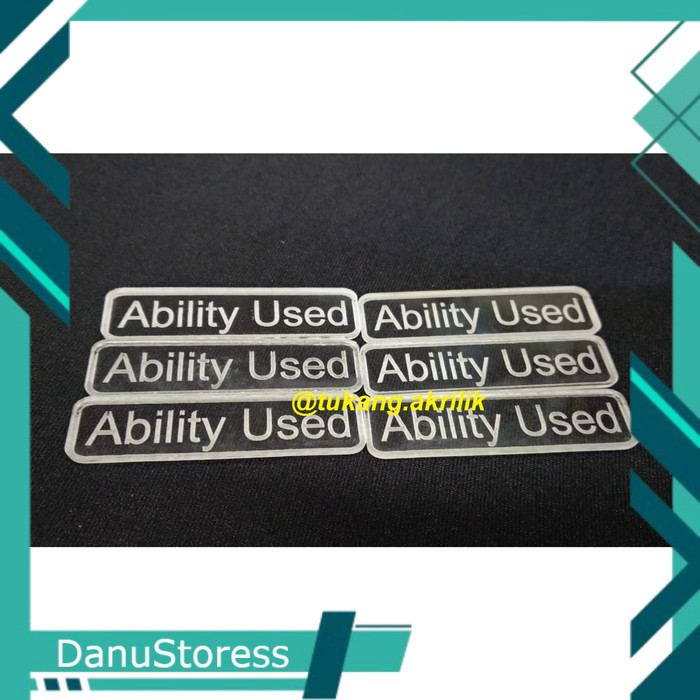 Jual ABILITY USED Marker Pokemon TCG Ready Stock Transparant Silver isi ...