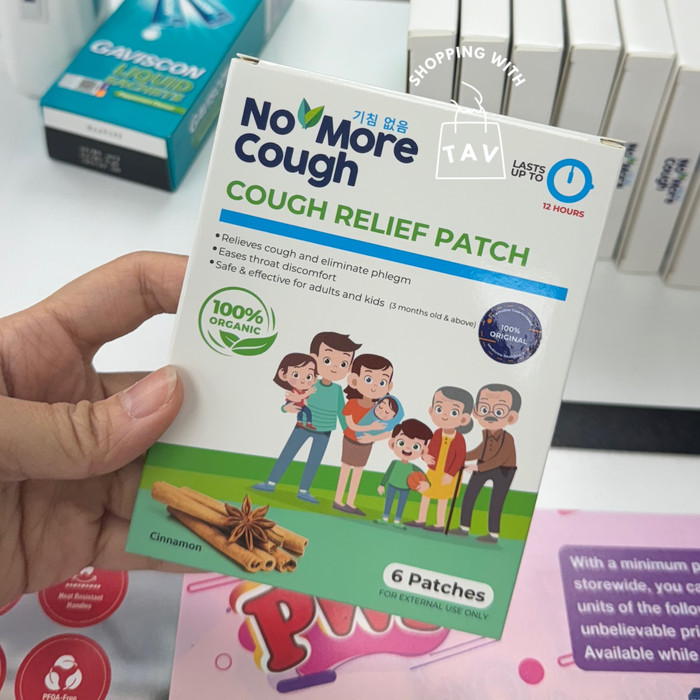 Jual No More Cough Relief Patch (Plester Batuk) Koyo Batuk untuk Bayi ...