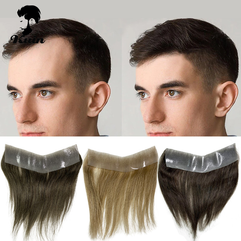 Jual V Frontal Toupee for Men Wigs 2.5x16 Thin Skin PU V Loop Men ...